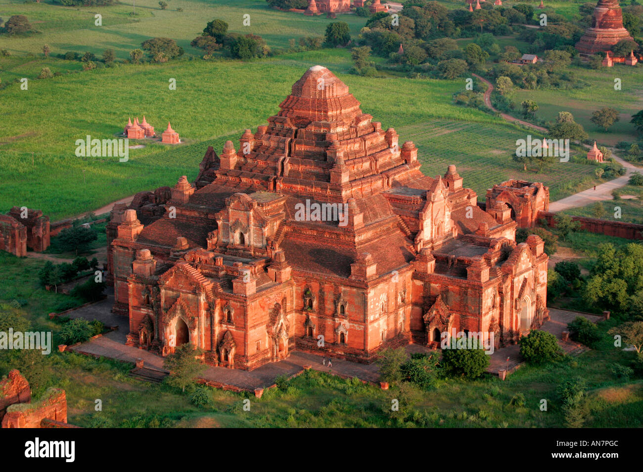 Aerial view of Dhammayangyi temple, Bagan, Burma, (Myanmar Stock Photo ...