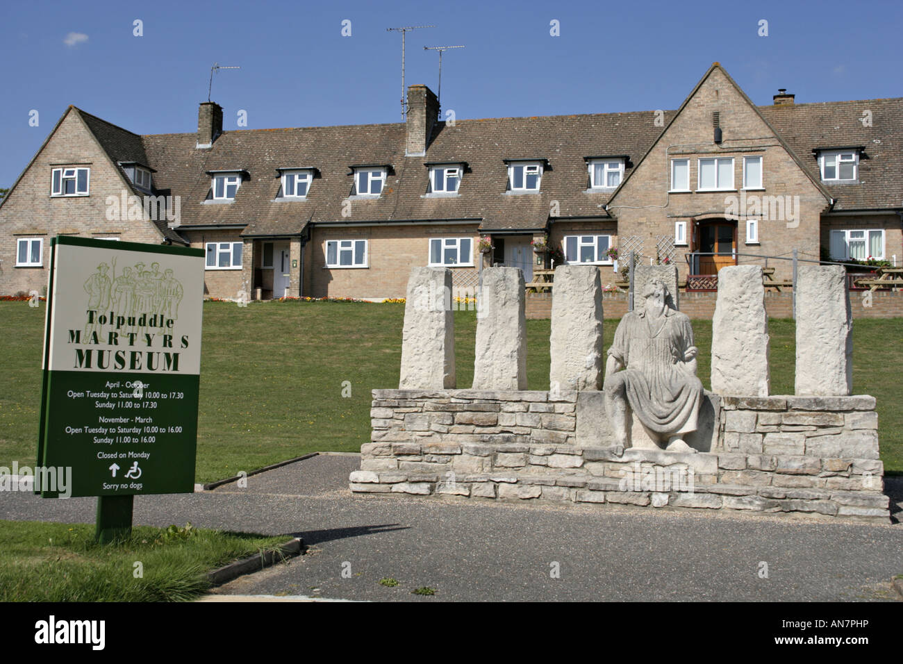 The Tolpuddle Martyrs portland stone sculpture monument dorset england ...