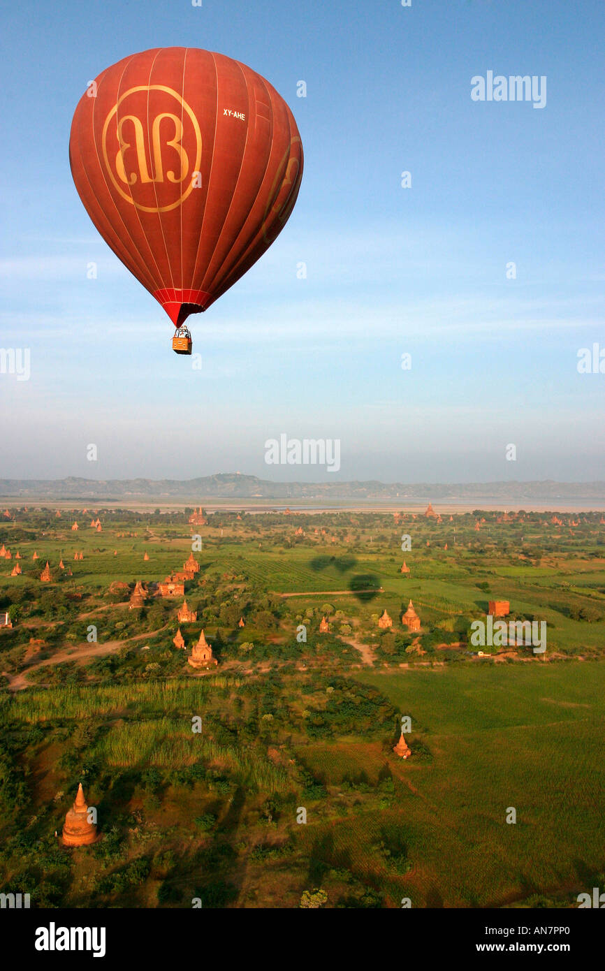 Bagan Pagoda Balloons Aerial High Resolution Stock Photography and ...