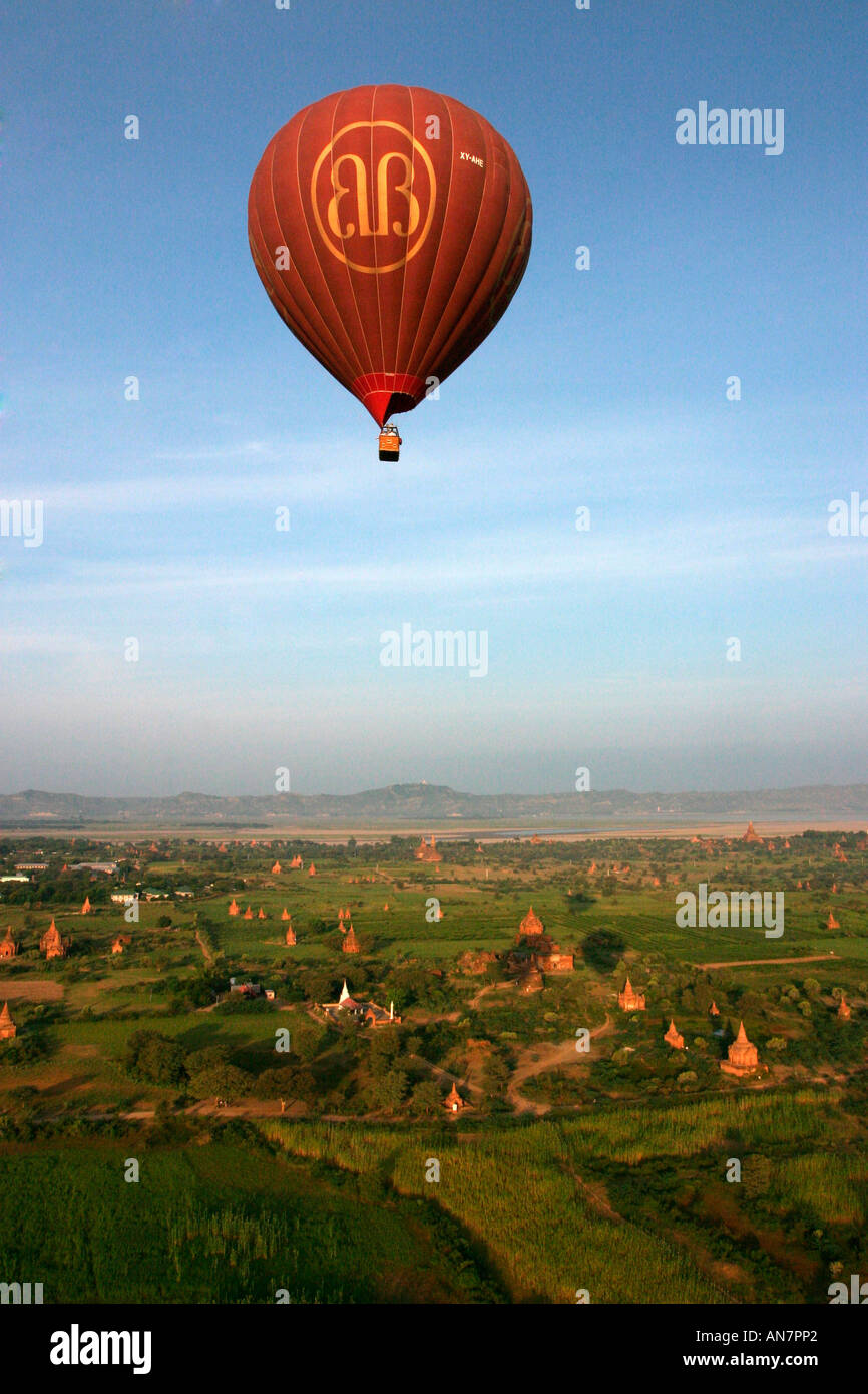 Bagan Pagoda Balloons Aerial High Resolution Stock Photography and ...