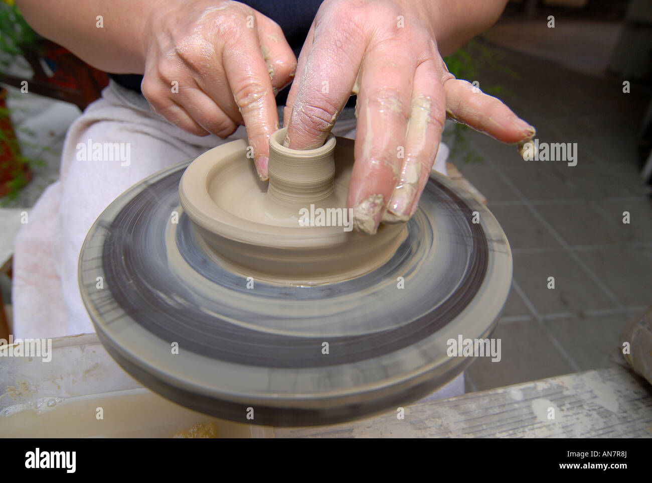 making of pottery Stock Photo - Alamy
