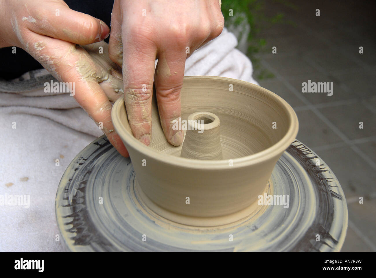 making of pottery Stock Photo - Alamy