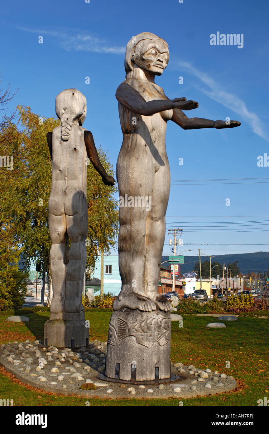 Welcome Figures With Arms outstretched Carved Totem Poles of the Nuu ...