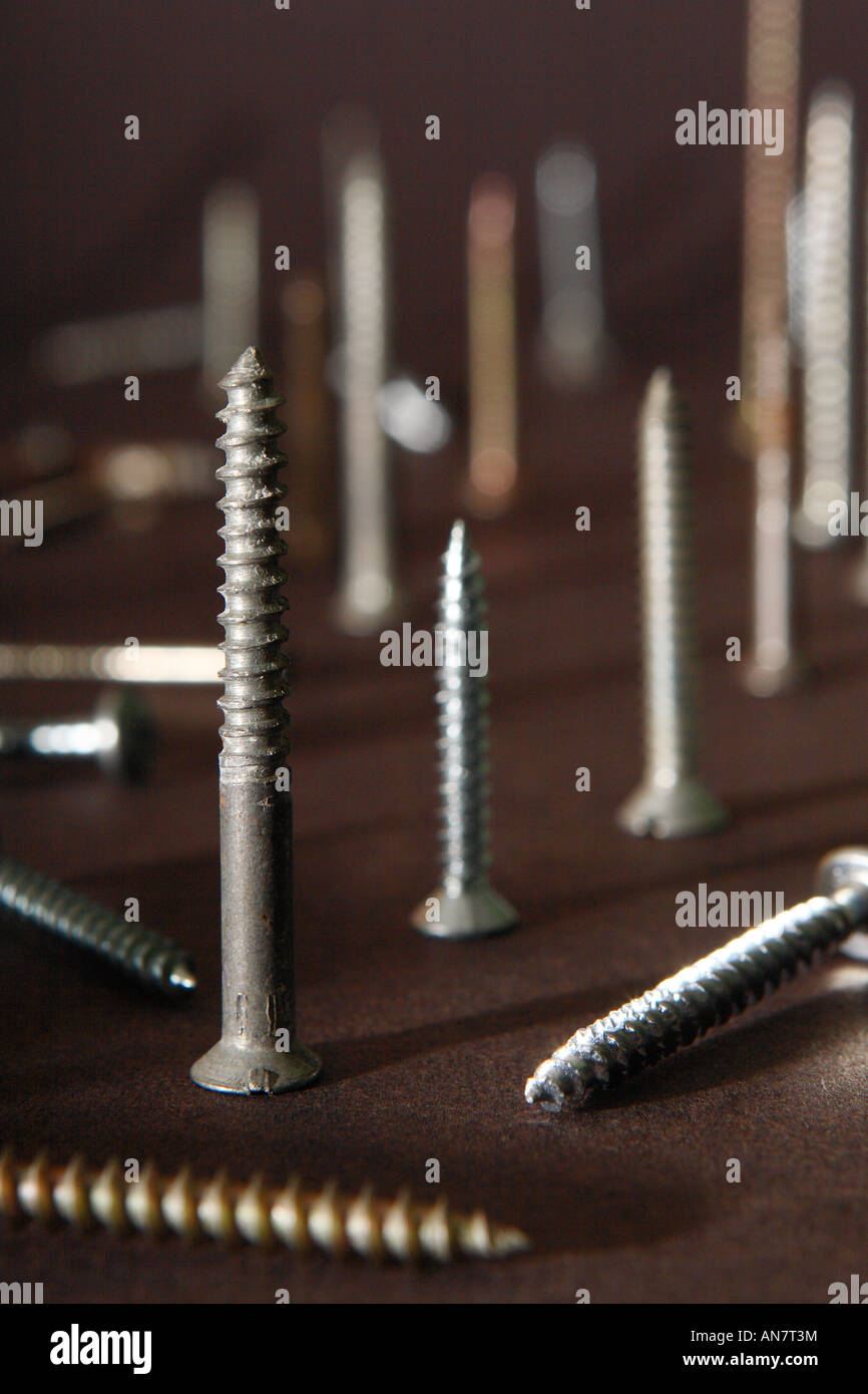 Screw screws DIY Stock Photo - Alamy