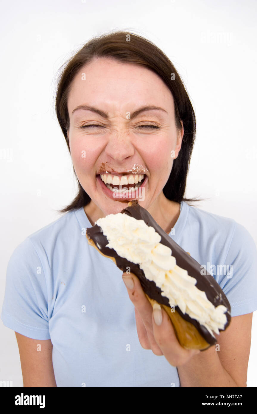 Scoff chocolate hi-res stock photography and images - Alamy