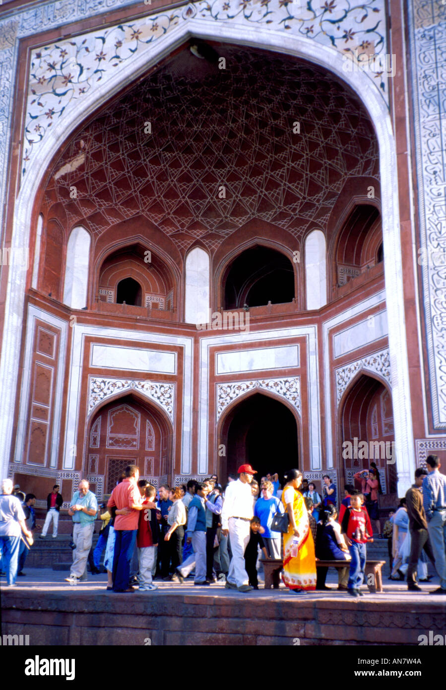 Great Gateway to Taj Mahal the most famous building structure in the ...