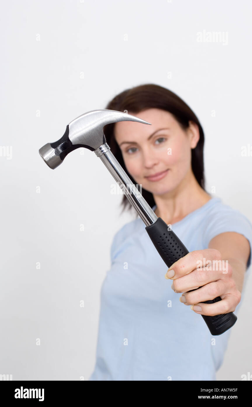 Carpentry diy woman construct hi-res stock photography and images - Alamy