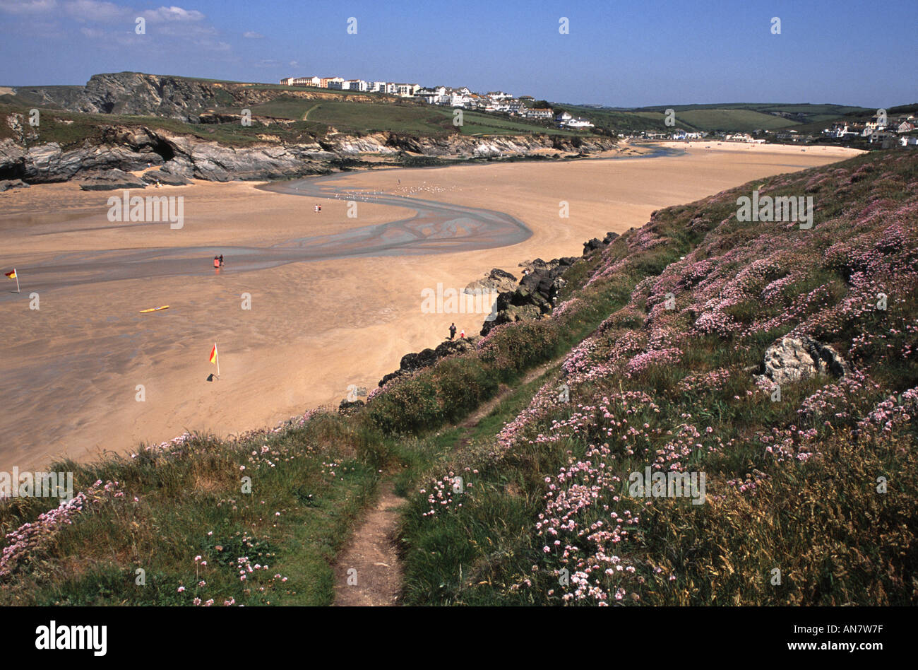 PORTHCOTHAN CORNWALL ENGLAND UK Stock Photo - Alamy