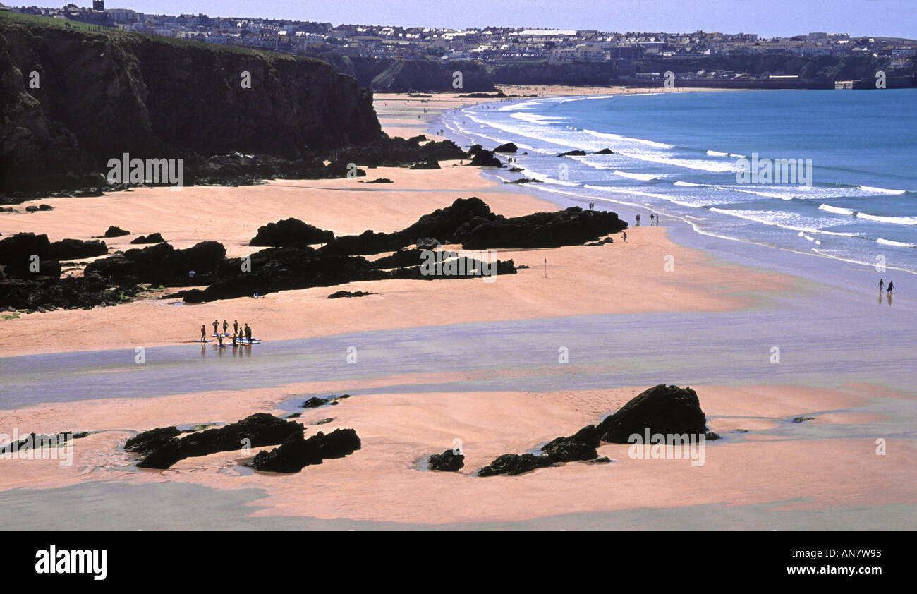 WATERGATE BAY NEWQUAY CORNWALL ENGLAND UK Stock Photo - Alamy
