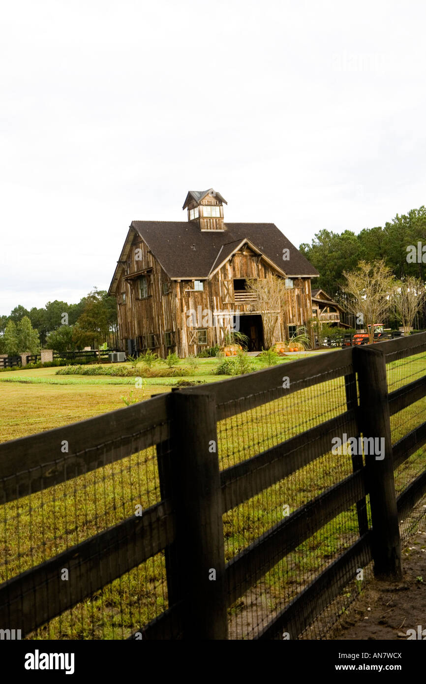 the organic farm Hampton Island Preserve Georgia Stock Photo - Alamy