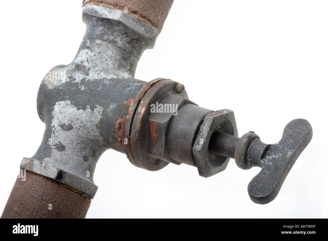 Victorian water valve tap Stock Photo - Alamy