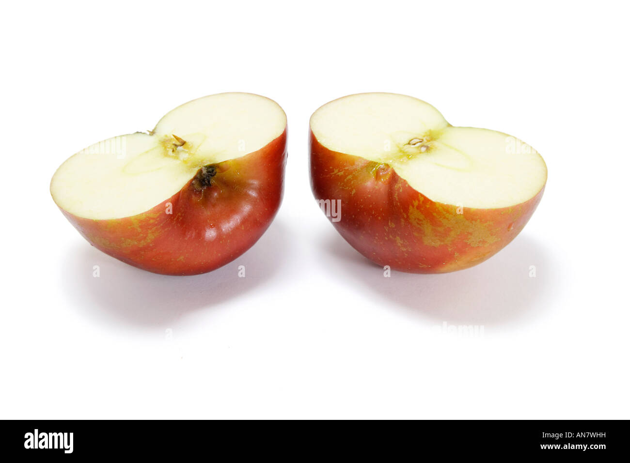 Two Halves of Apple Stock Photo - Alamy