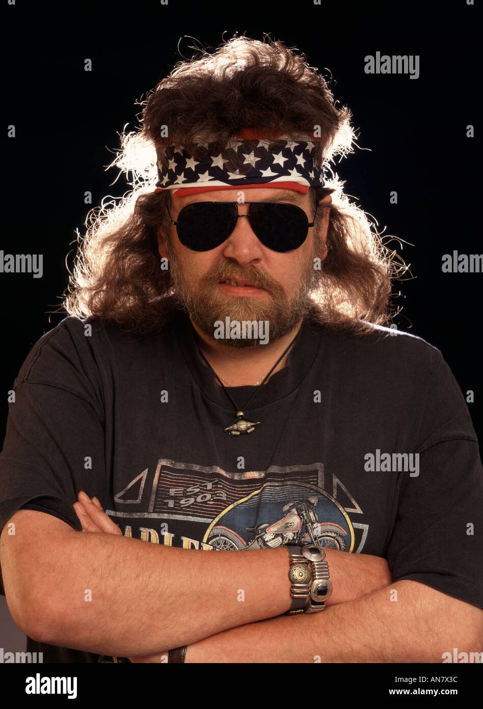 Harley biker beard hi-res stock photography and images - Alamy