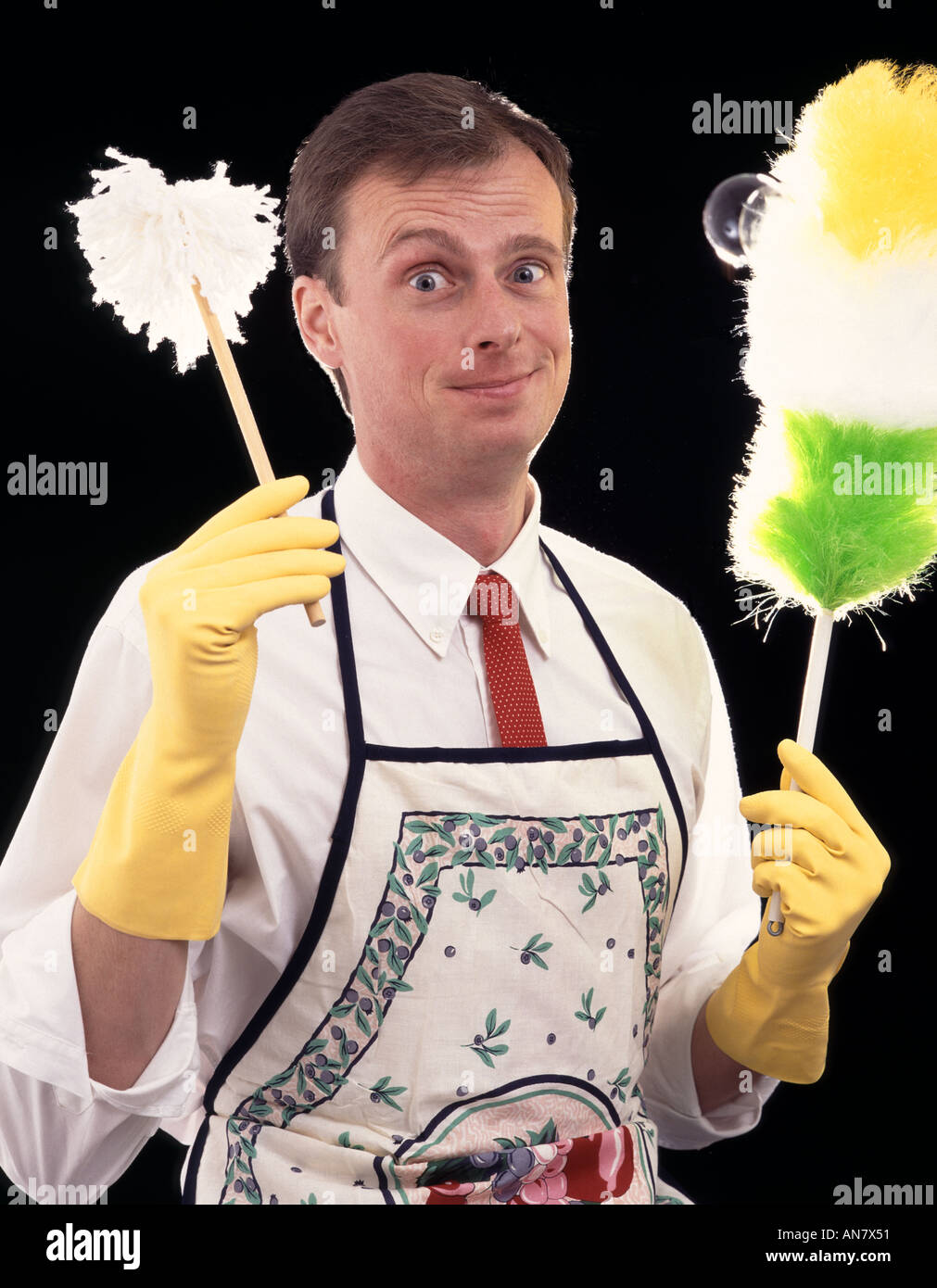 HOUSE HUSBAND MODERN MAN Stock Photo - Alamy