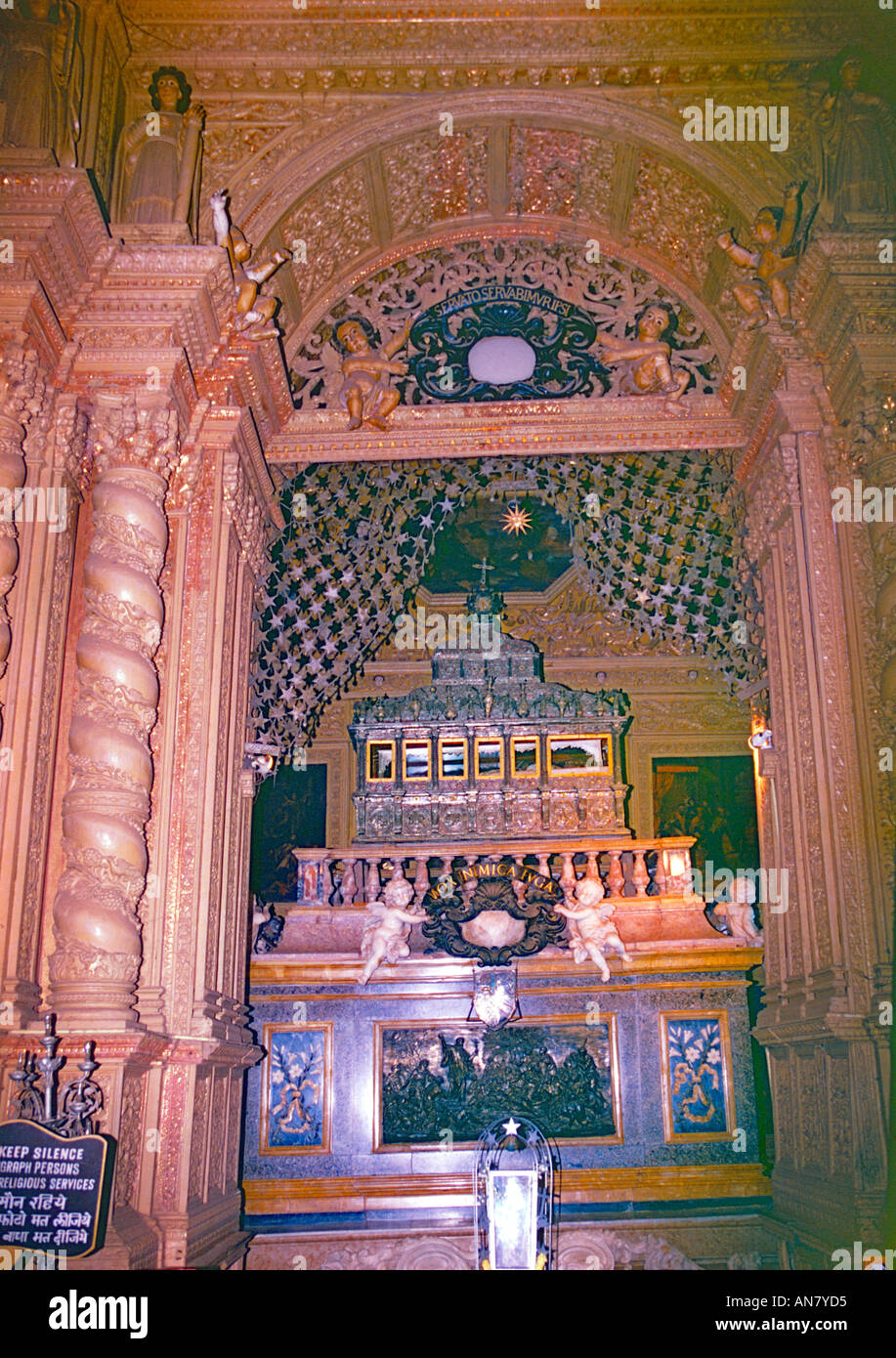 Silver Casket containing the Relics of the Body of St Francis Xavier in ...