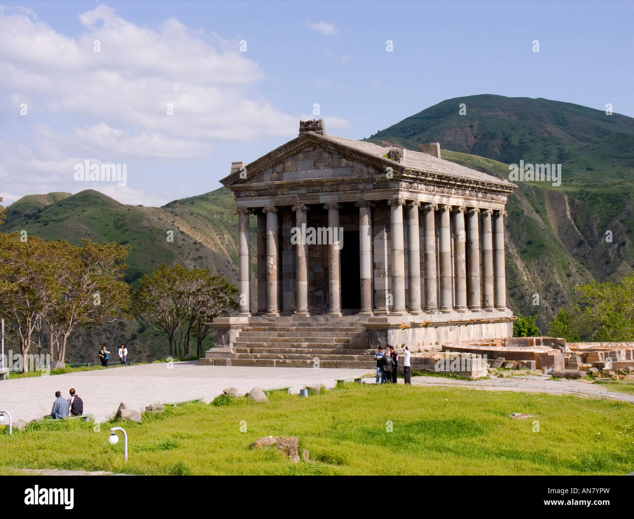 Garni temple Armenia Stock Photo - Alamy