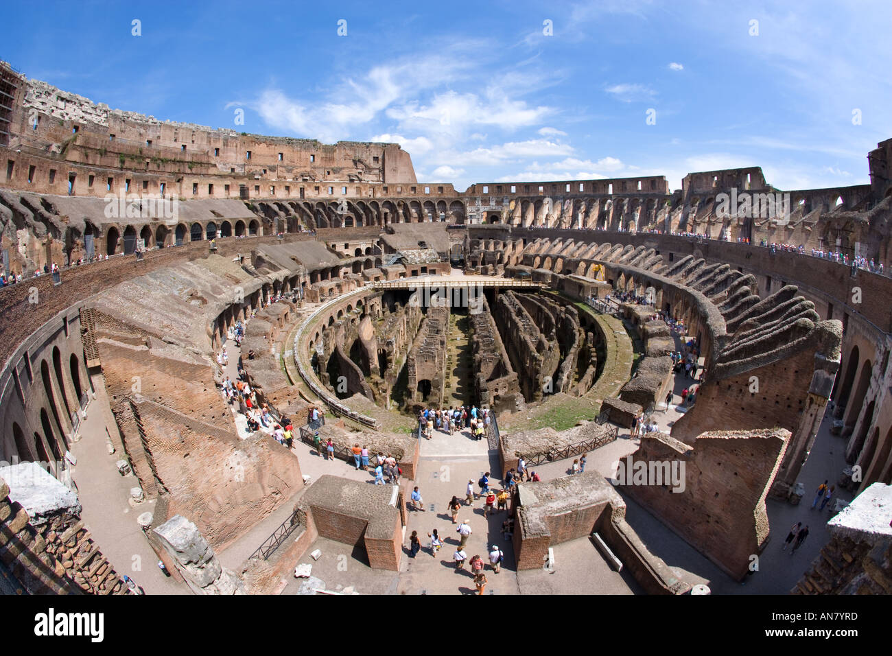Italy Rome The Colosseum interior Stock Photo - Alamy