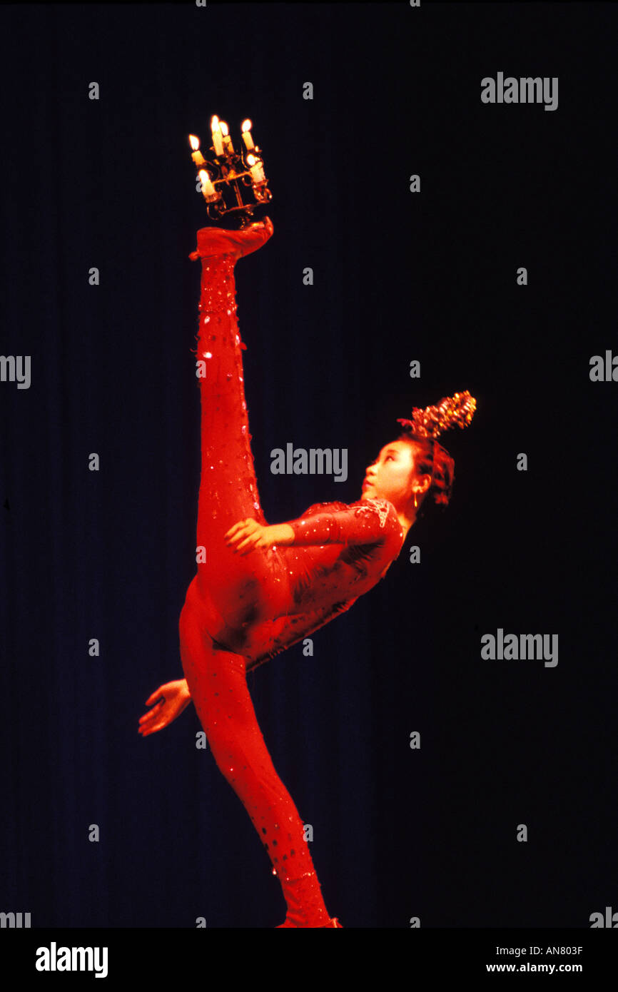 Circus female asian acrobat hi-res stock photography and images - Alamy