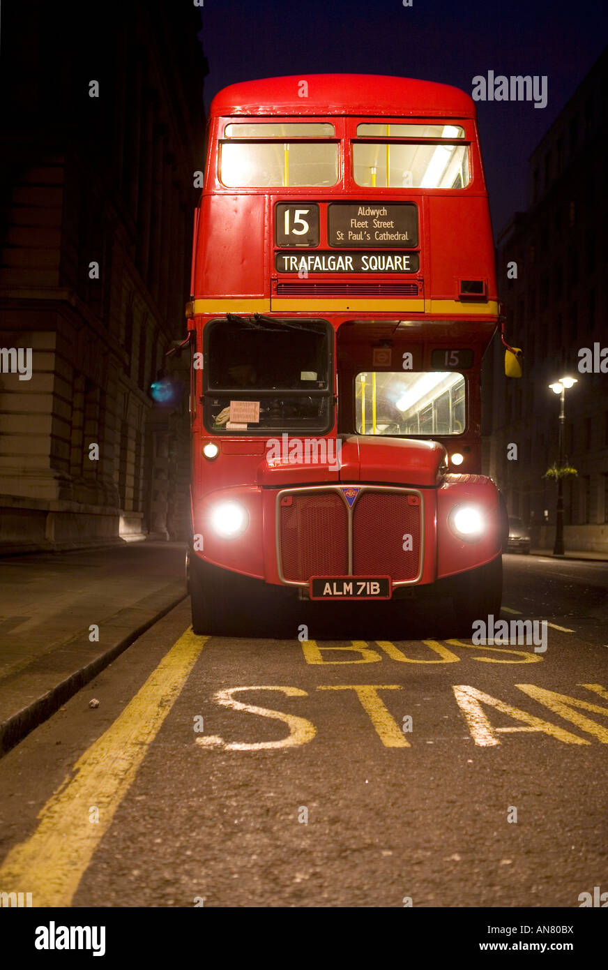 Routemaster double decker bus, London Stock Photo - Alamy