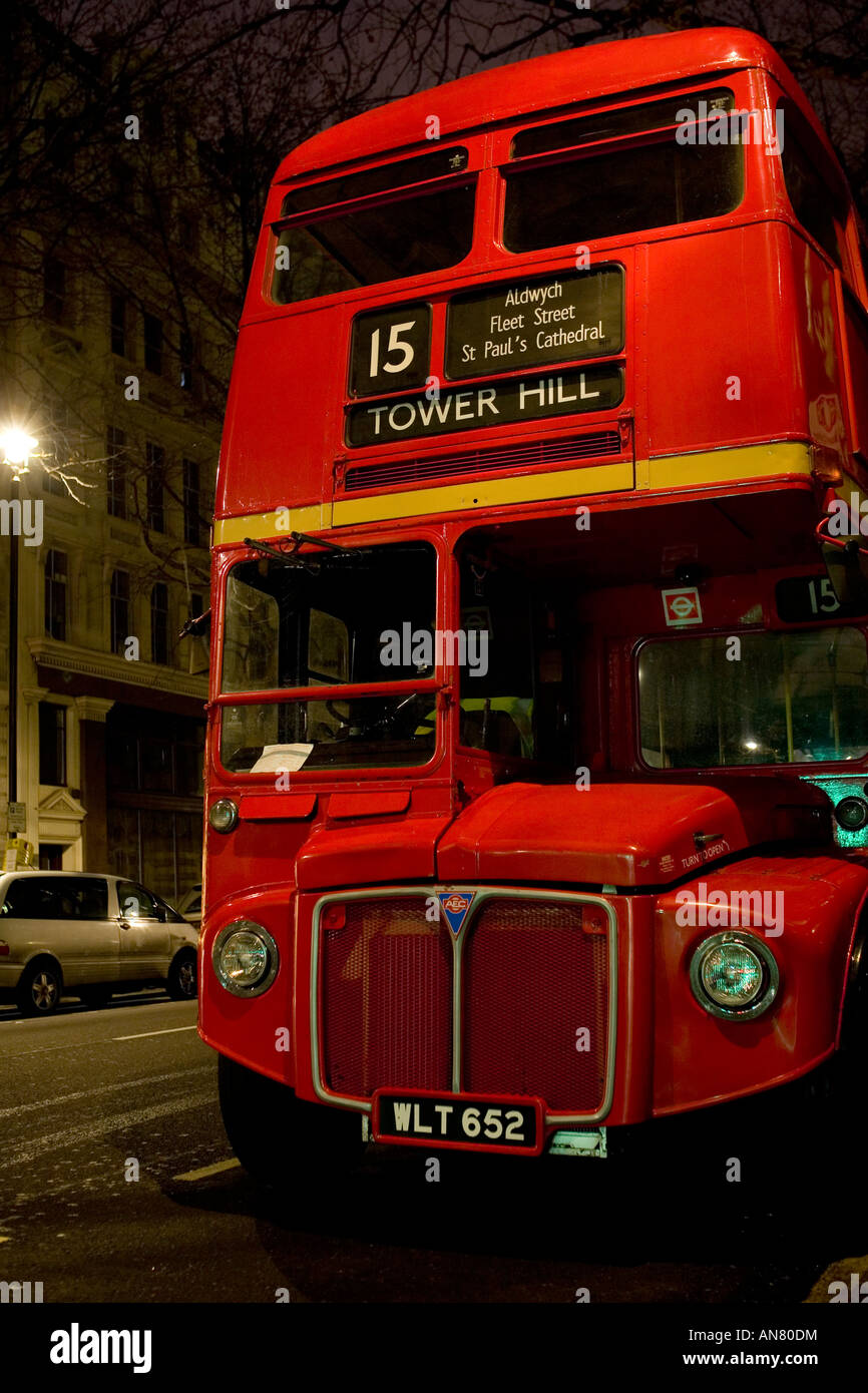 Routemaster double decker bus, London Stock Photo - Alamy