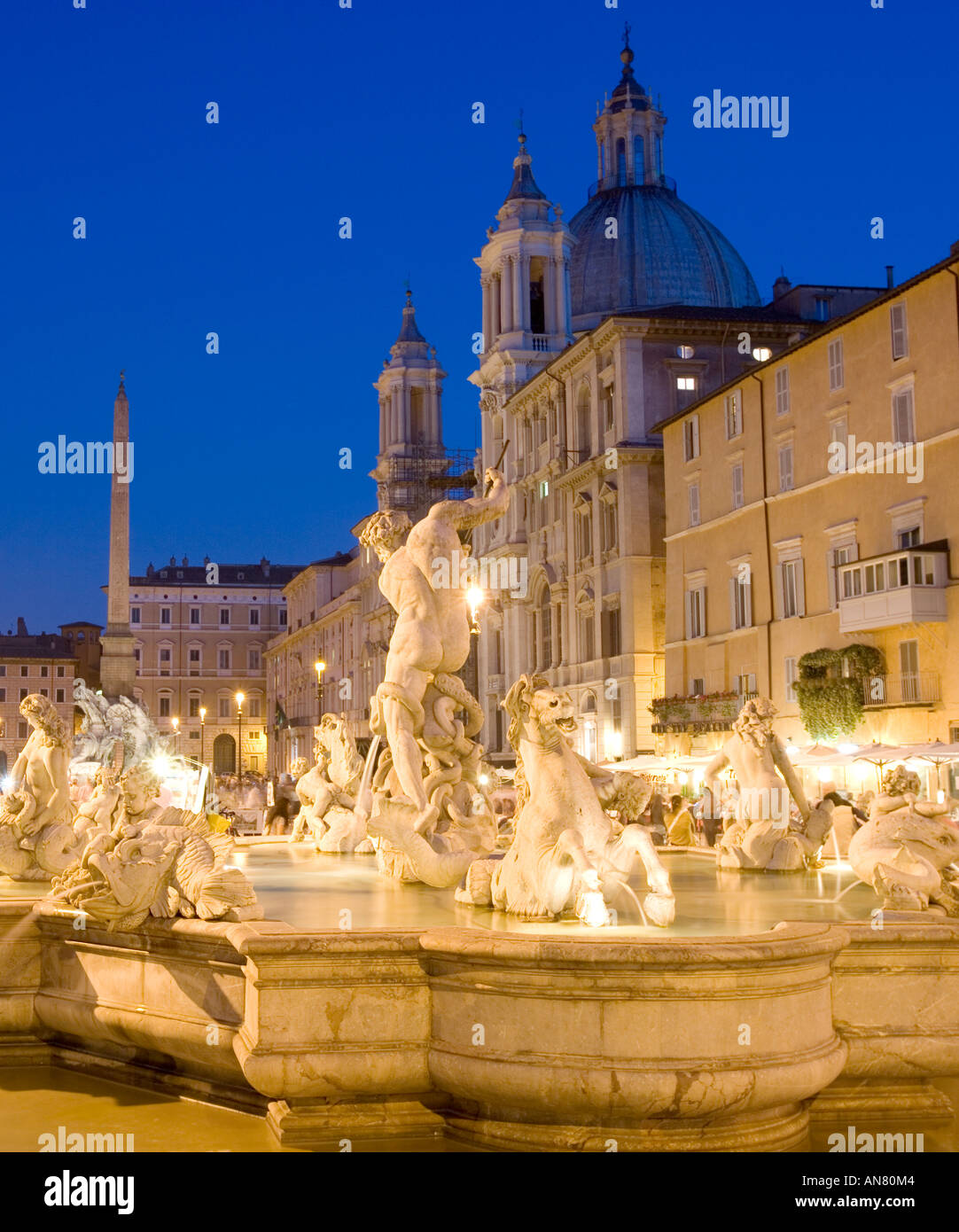 Italy Rome Piazza Navona Stock Photo - Alamy