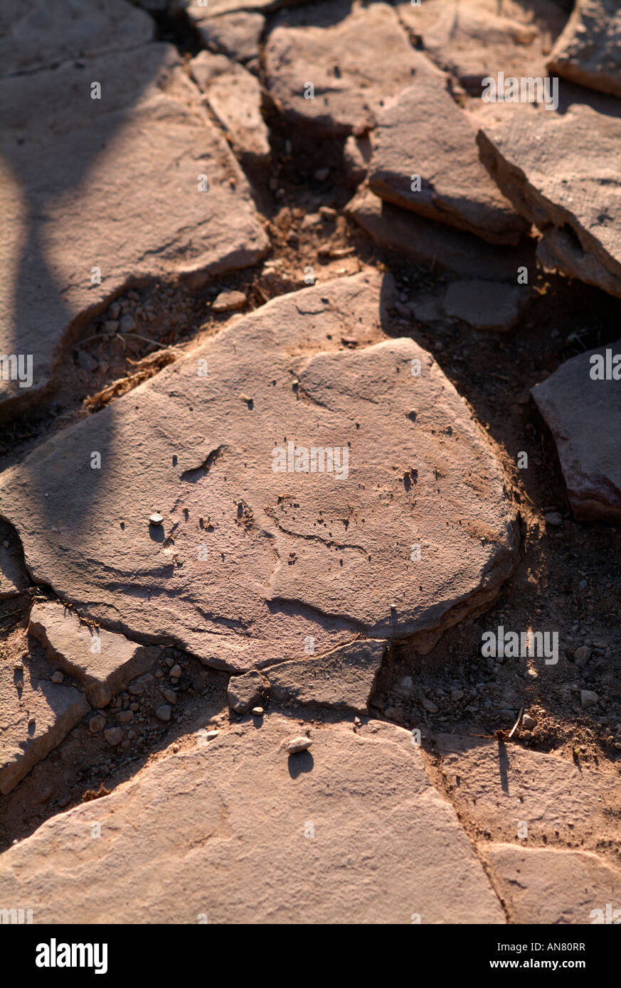 Stone pavement under construction Stock Photo - Alamy