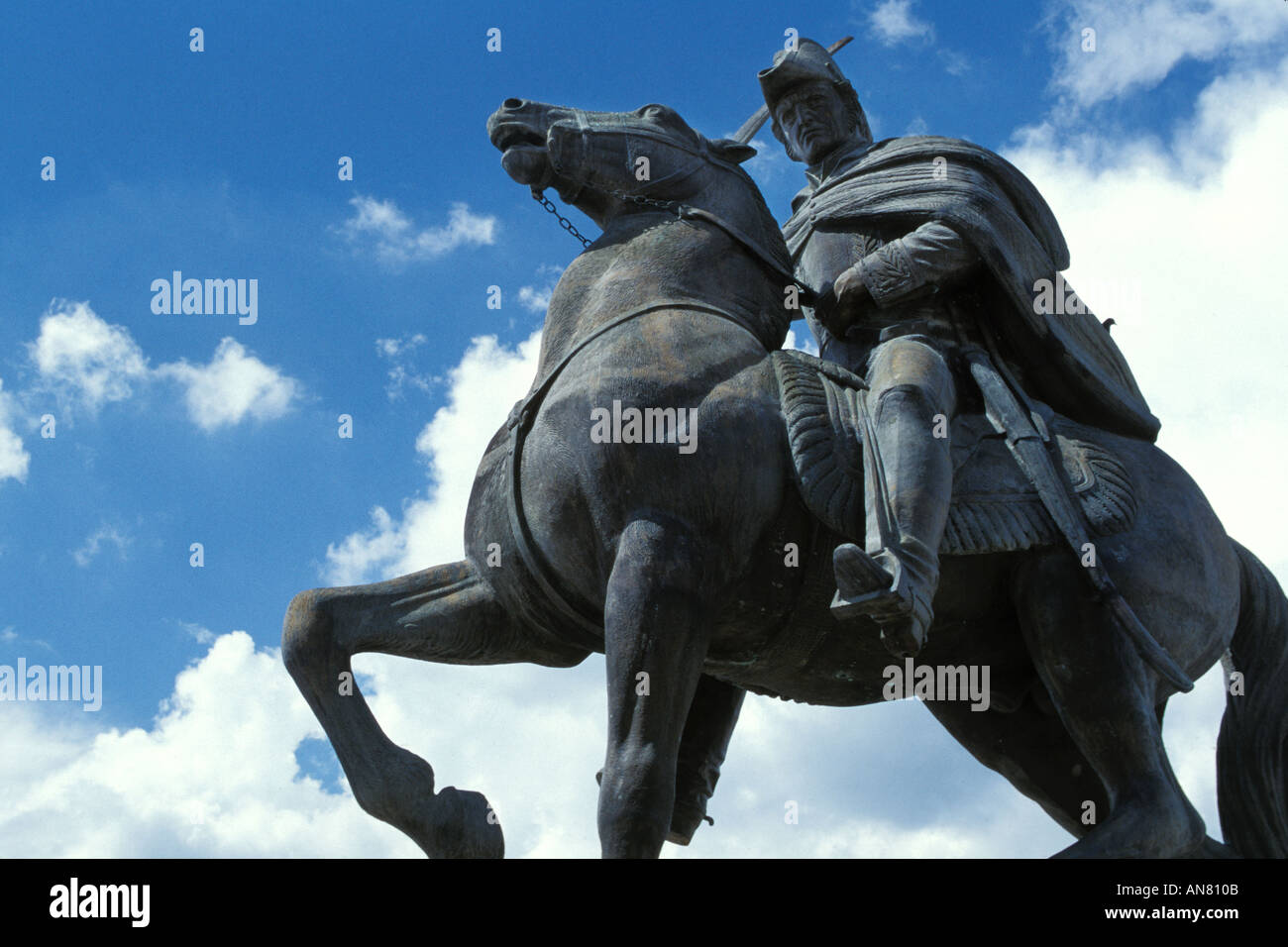 Mexico, San Miguel de Allende, Statue of Ignacio Allende, Plaza de San ...