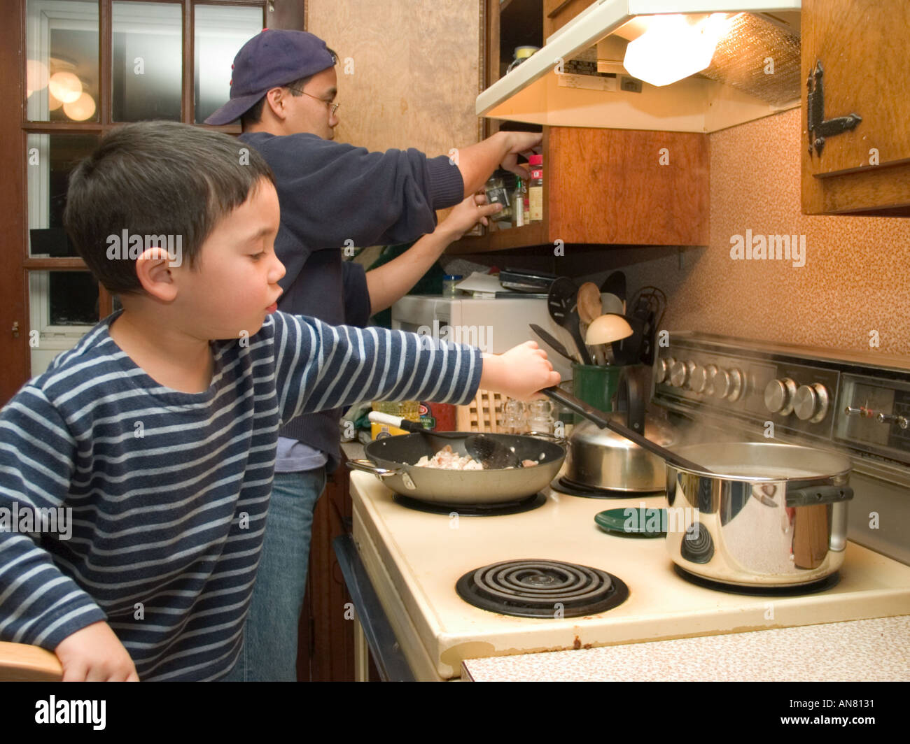 Helping To Cook Dinner
