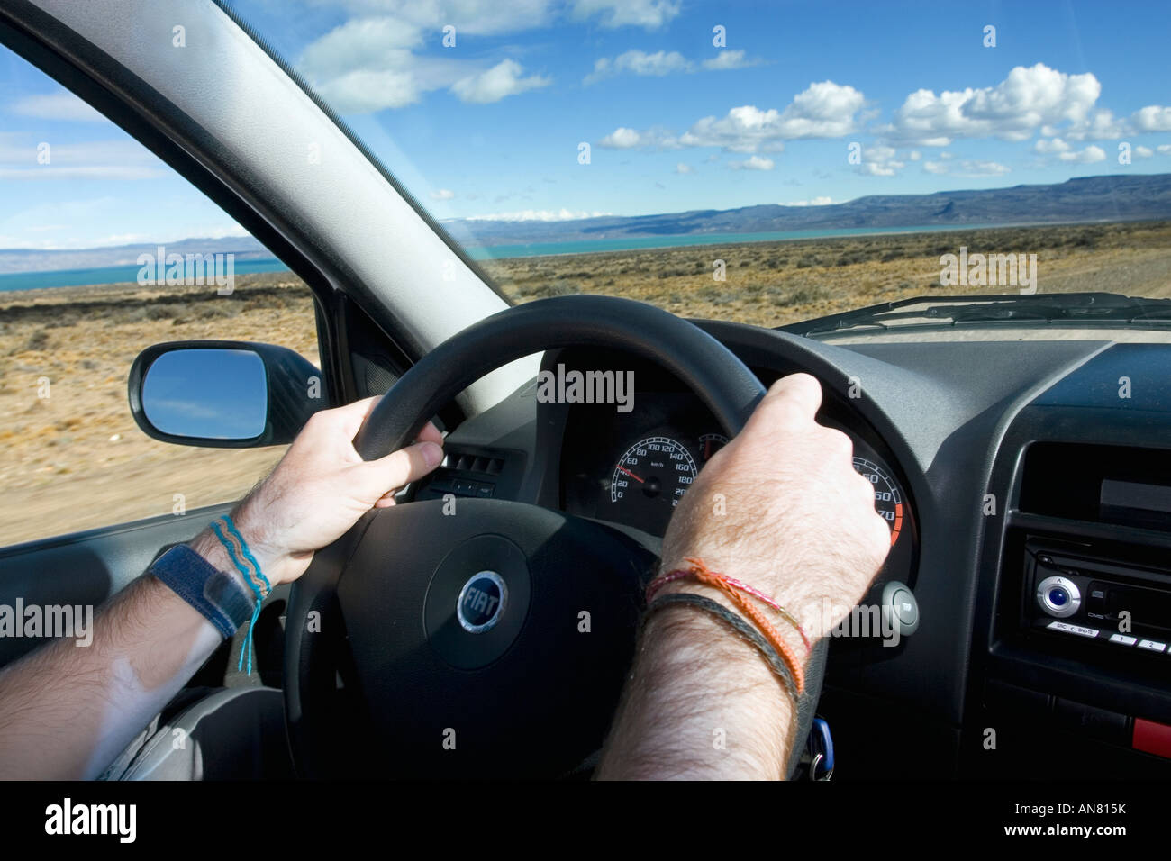 Male Steering Car Stock Photo - Alamy
