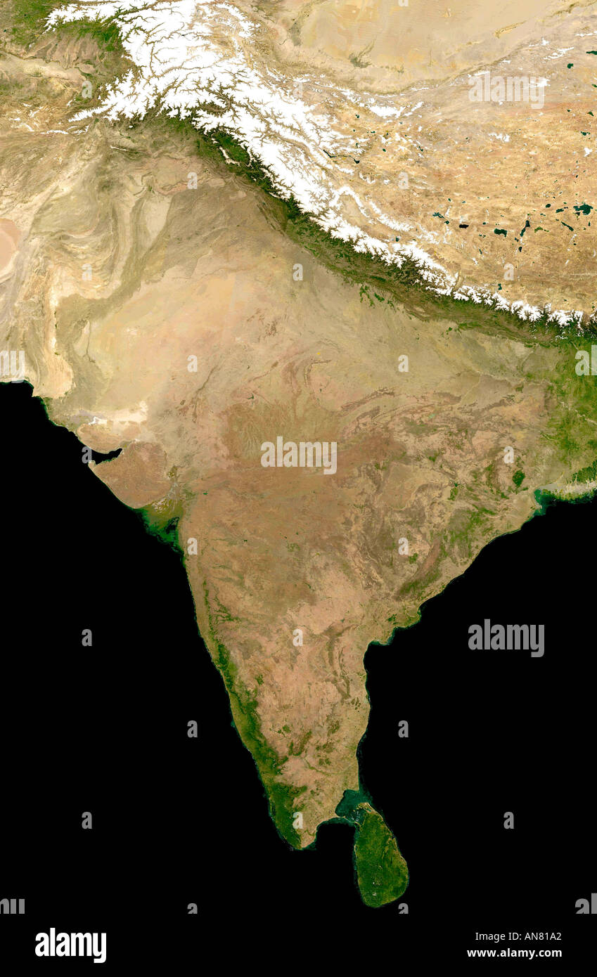 The Indian Sub continent Asia Stock Photo - Alamy
