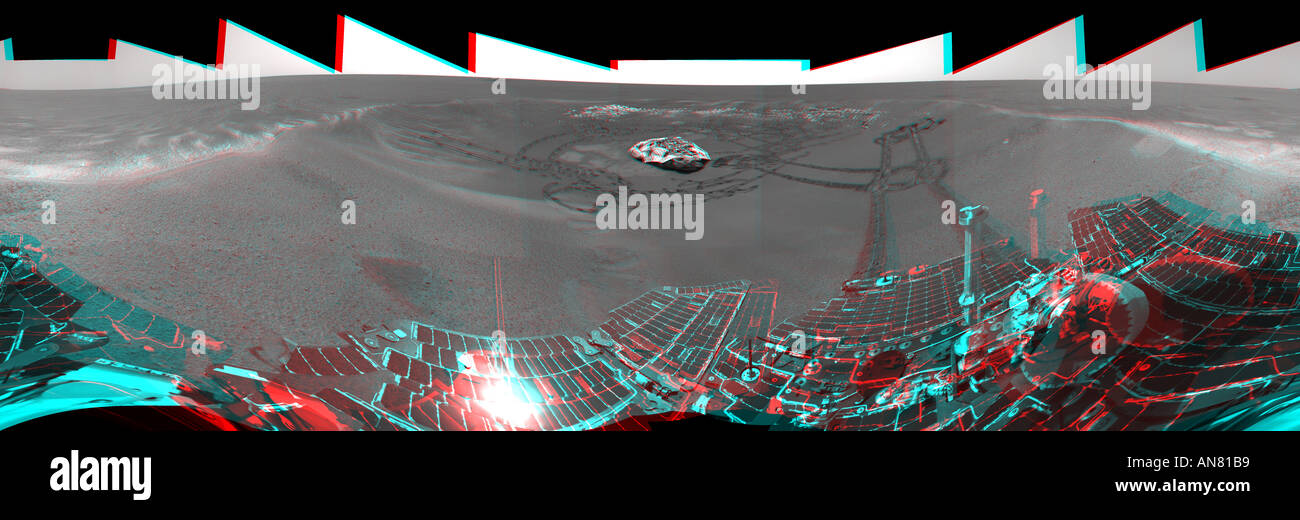 3 D version of the Mars Exploration Rover Opportunity s view on its ...