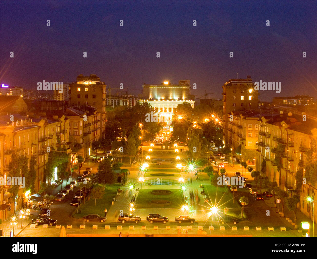 Opera House at night, Yerevan, Armenia Stock Photo - Alamy