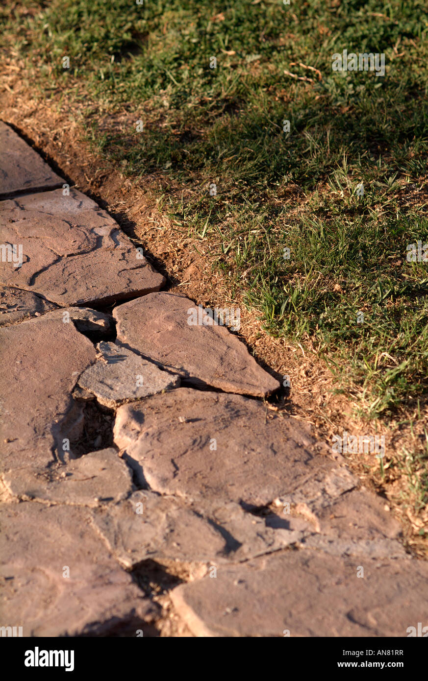 Stone pavement under construction Stock Photo - Alamy