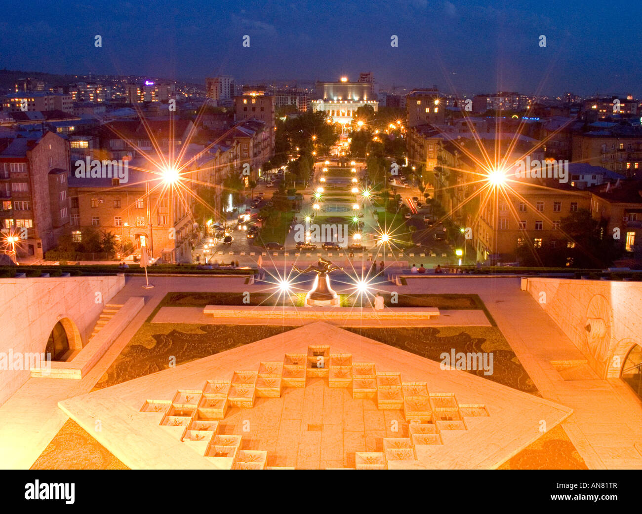 Opera House at night, Yerevan, Armenia Stock Photo - Alamy
