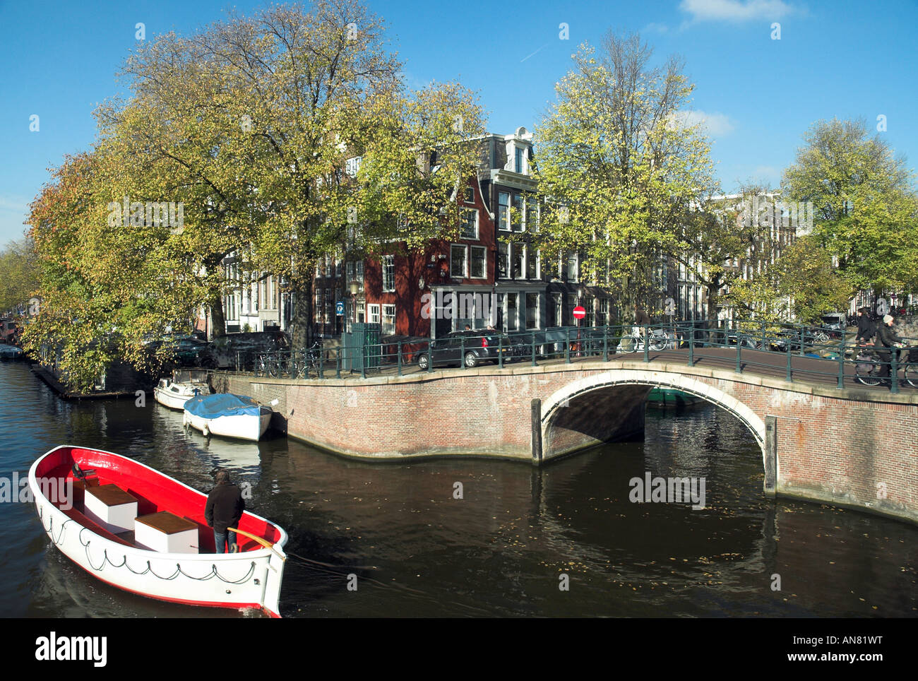 Iconic Amsterdam Canal network and bridges, Amsterdam, Netherlands ...