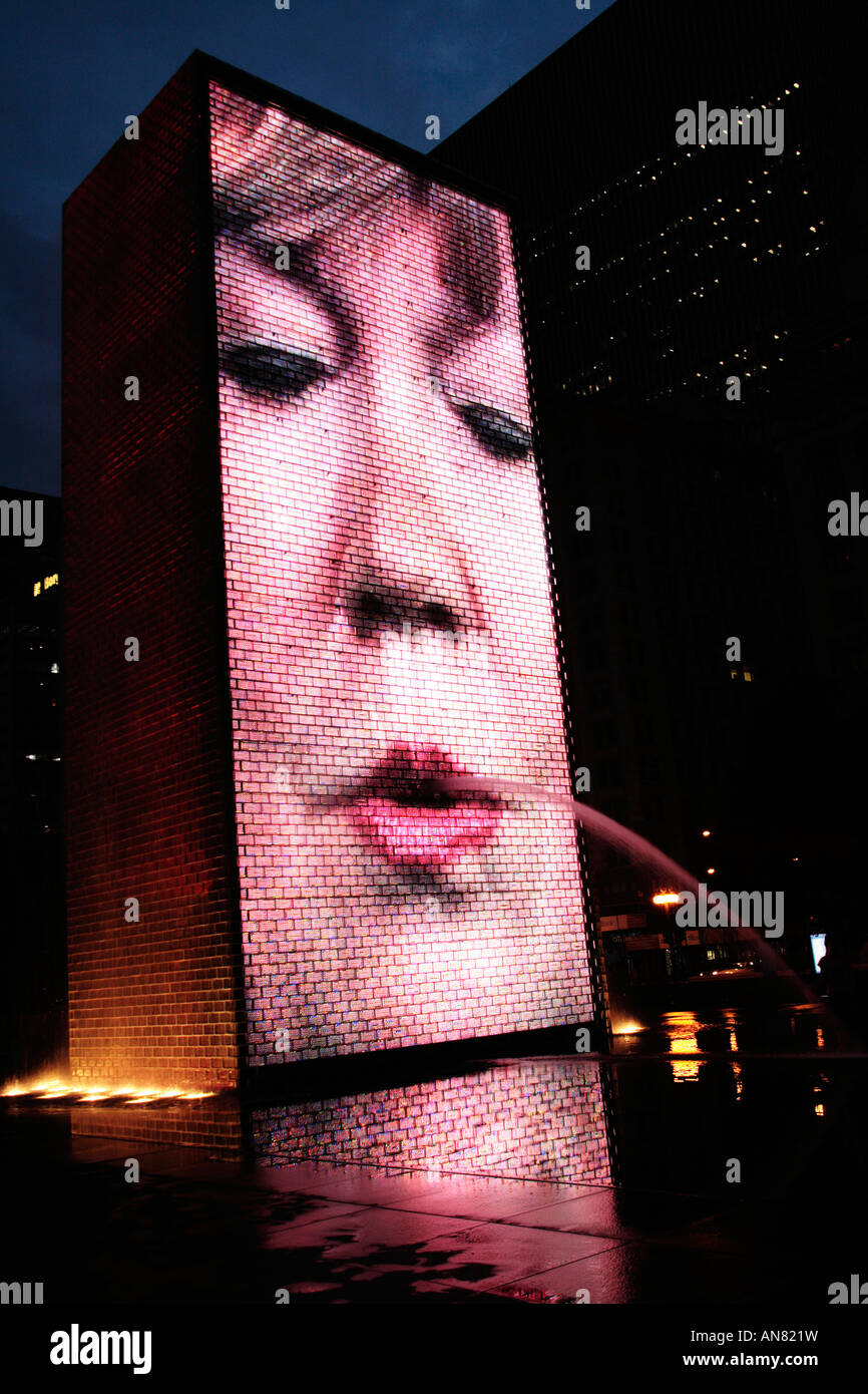 Glass Sculpture with Projection Stock Photo - Alamy