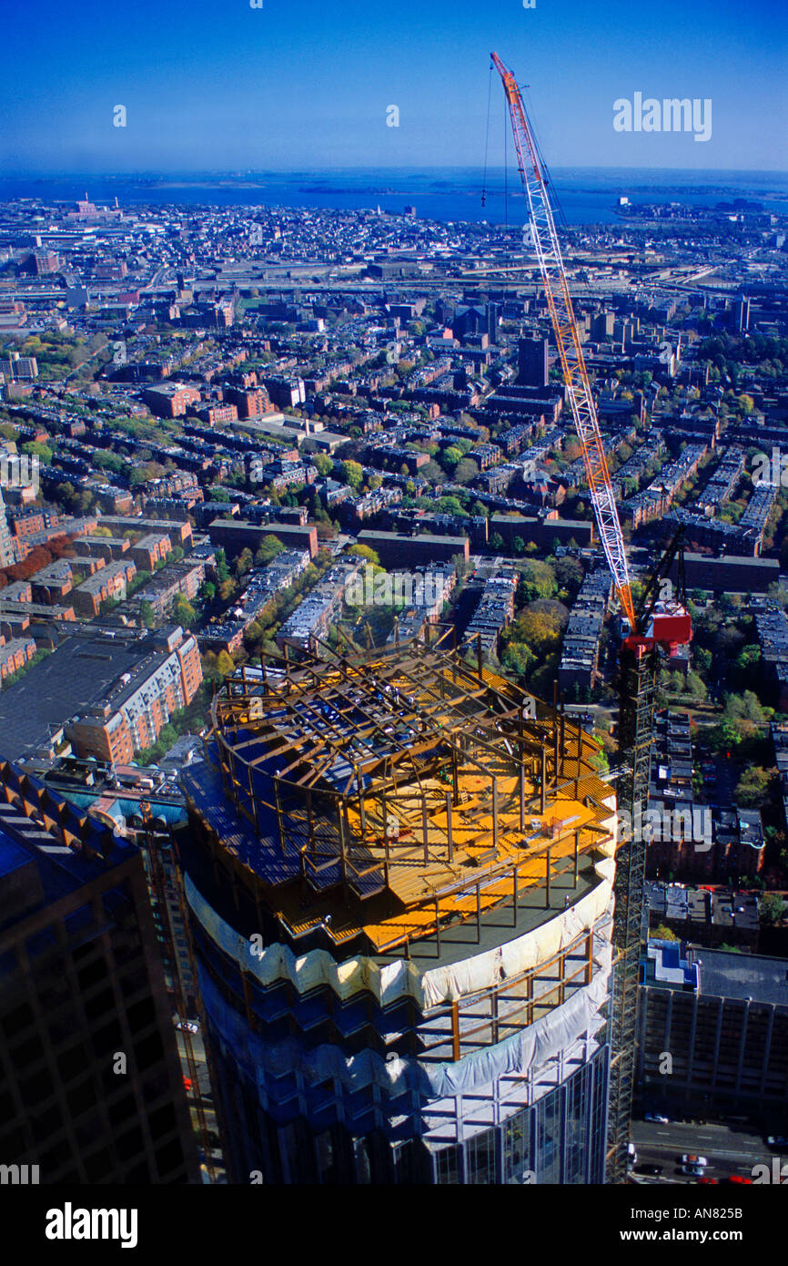 construction of high rise in downtown Boston Mass USA Stock Photo - Alamy