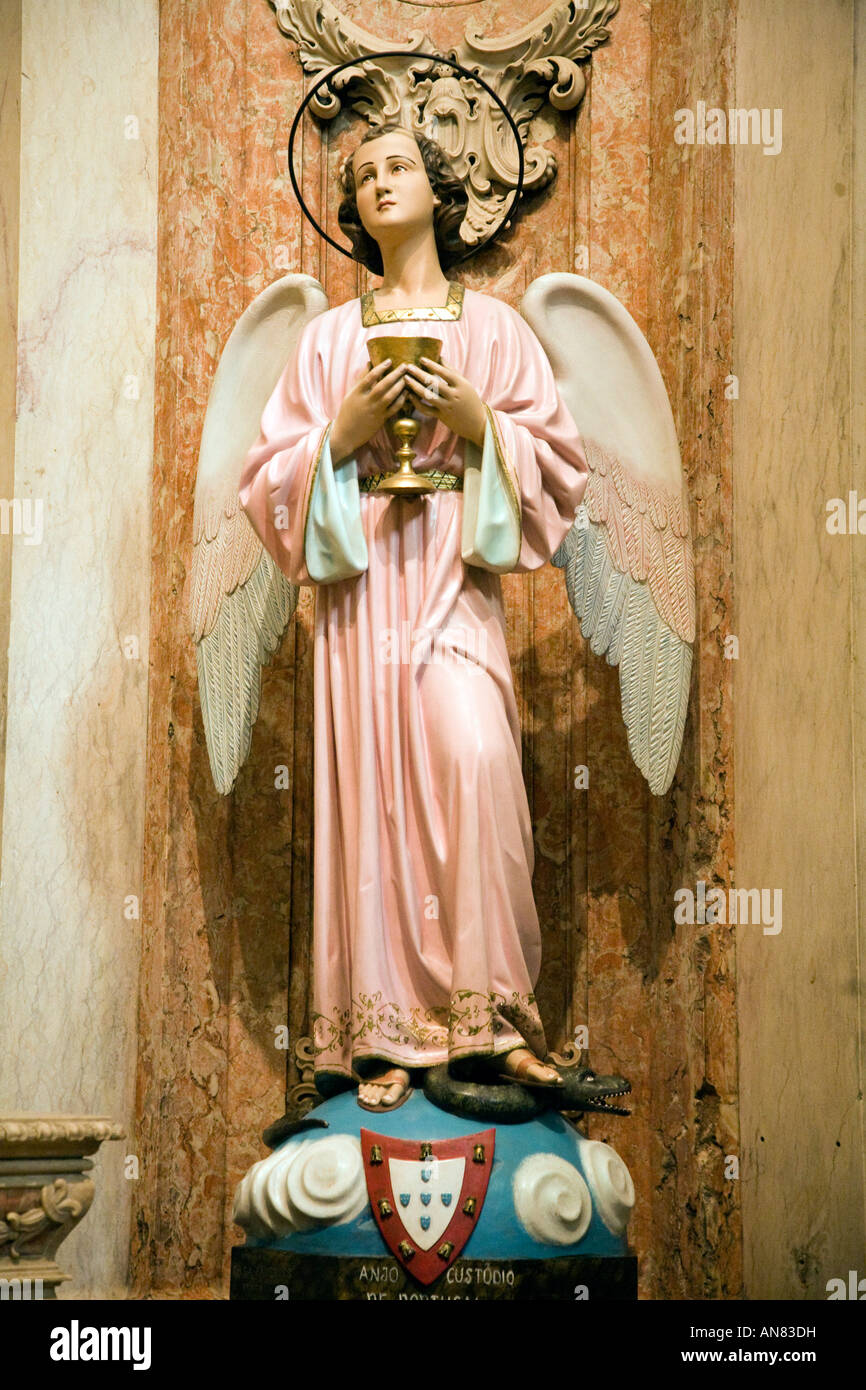 Carving of the Guardian Angel of Portugal, Encarnaçao church, Lisbon ...