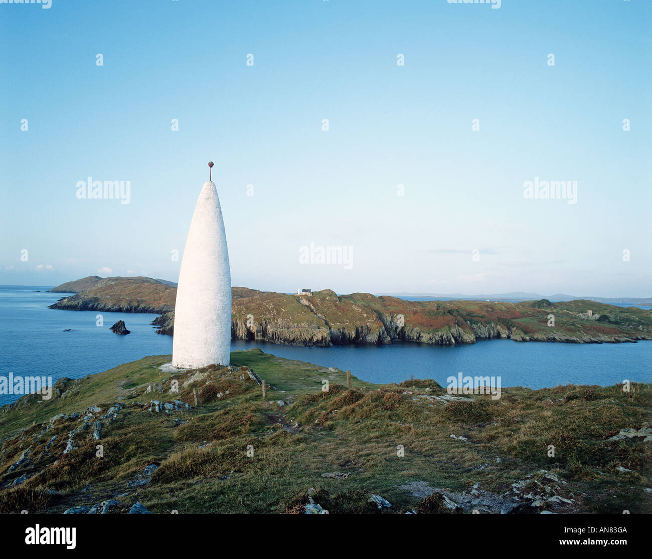 Lot s Wife a medieval rocket shaped beacon painted white prominent on ...