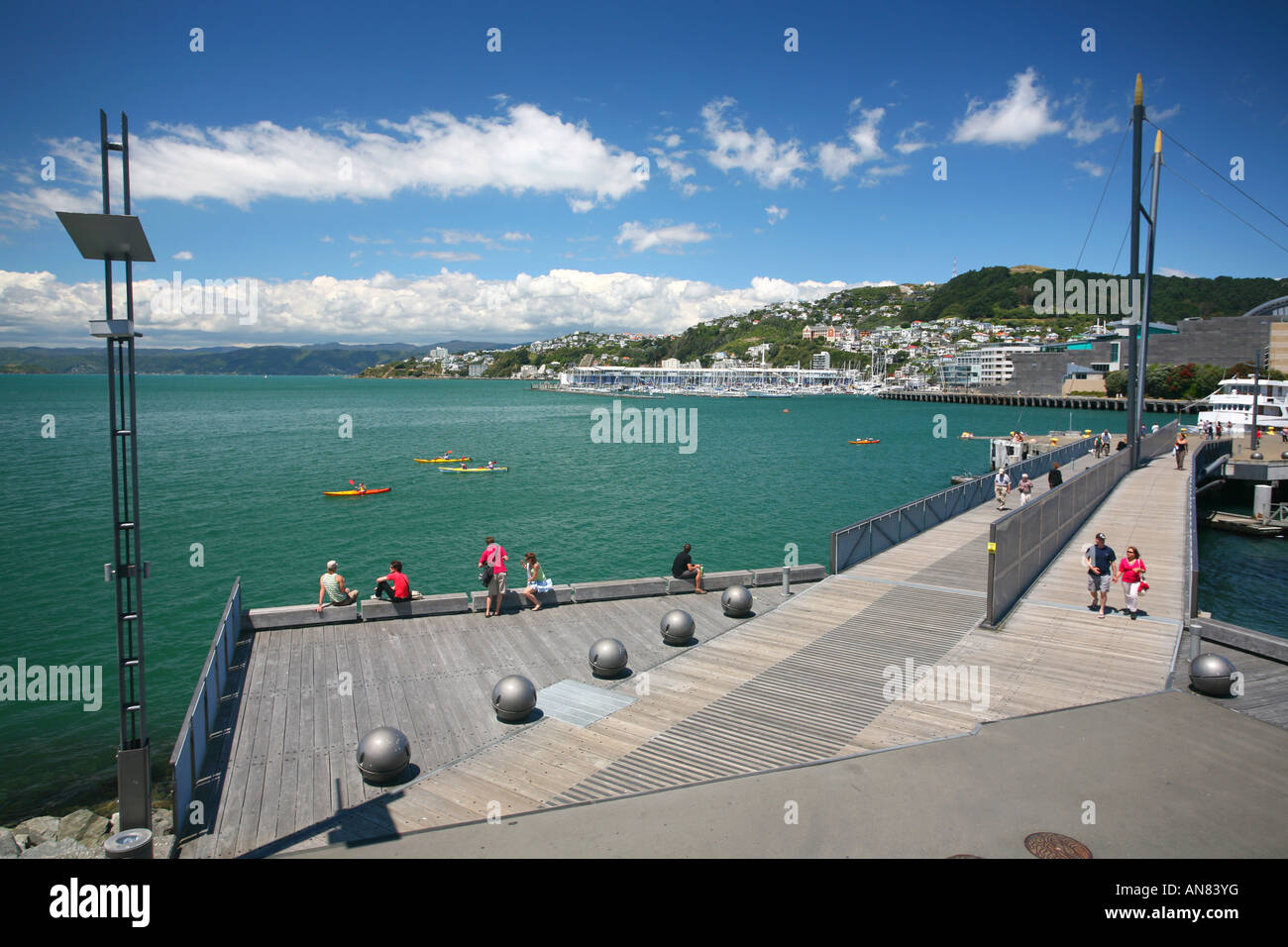 Wellington's waterfront area Stock Photo - Alamy