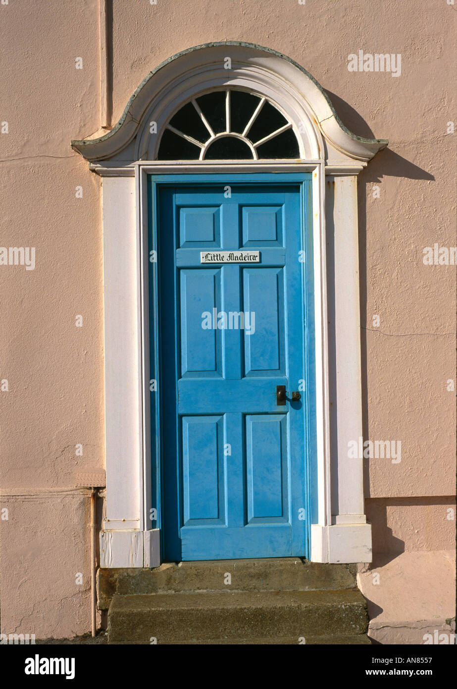 Regency door, Lyme Regis, Dorset Stock Photo - Alamy