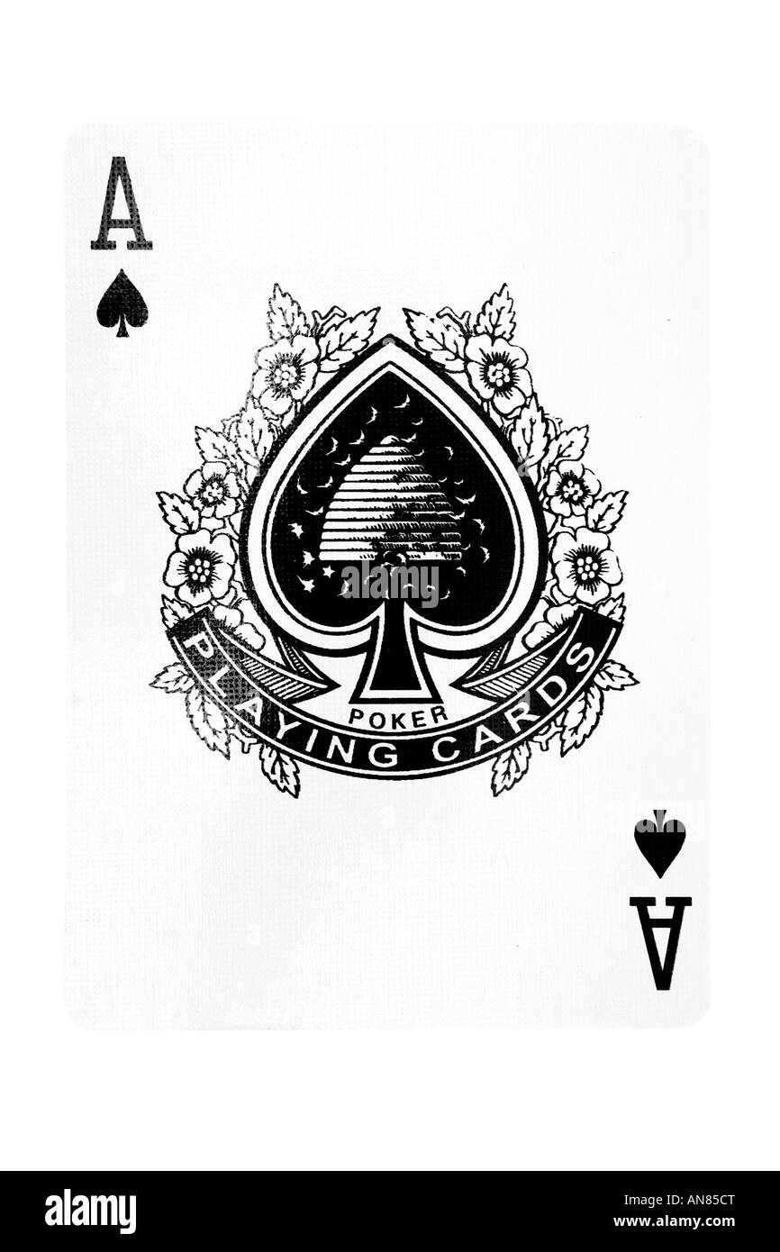 Ace of spades Black and White Stock Photos & Images - Alamy