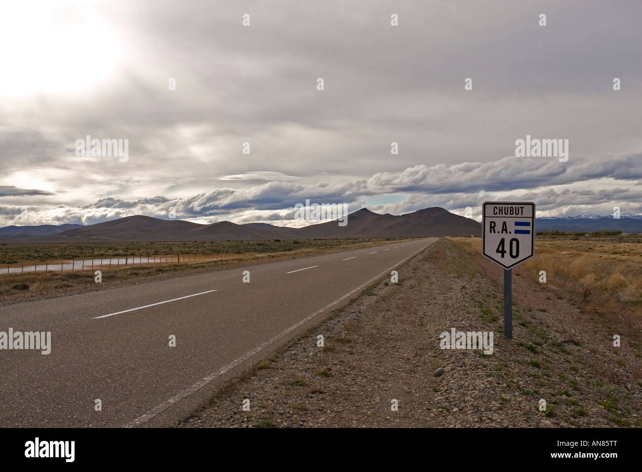Sign route 40 patagonia hi-res stock photography and images - Alamy