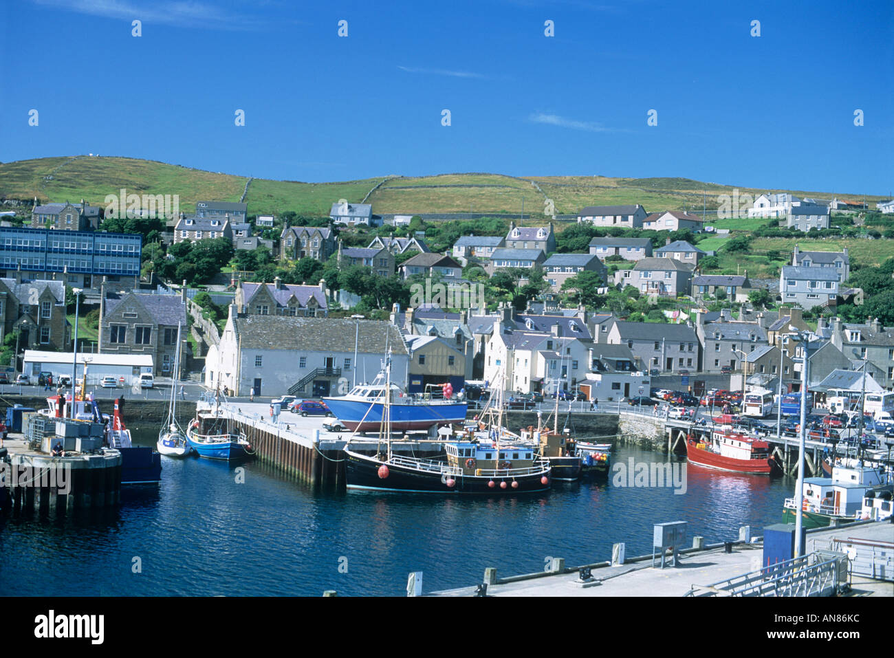 Stromness Harbour mainland Orkney Stock Photo - Alamy