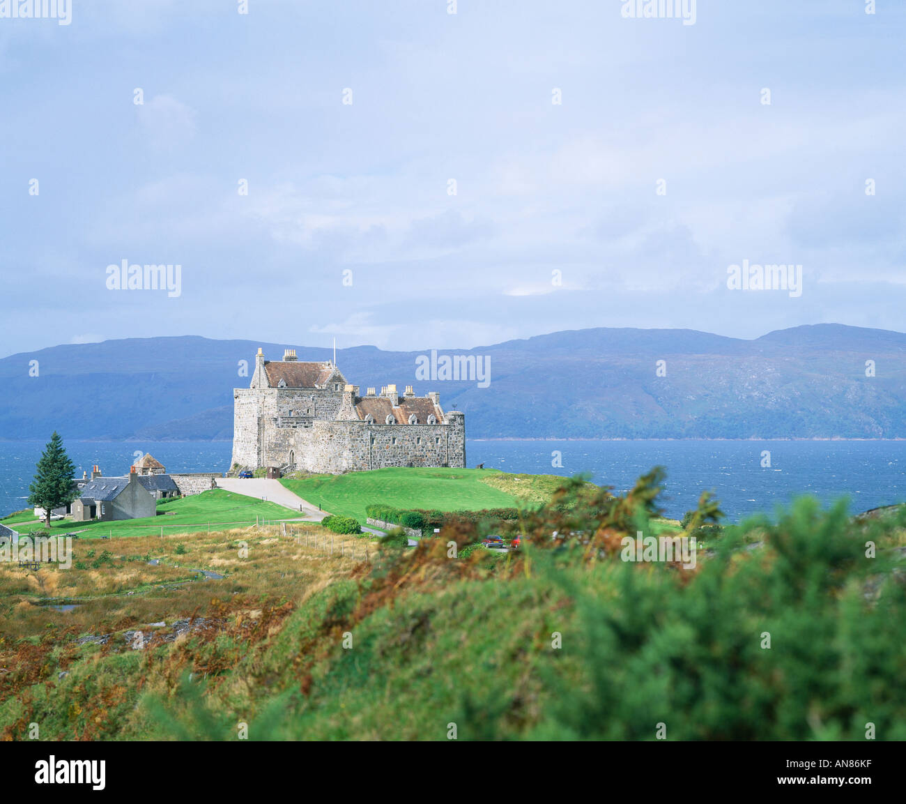 The restored facade of Duart Castle ancient seat of the Mclean s on ...