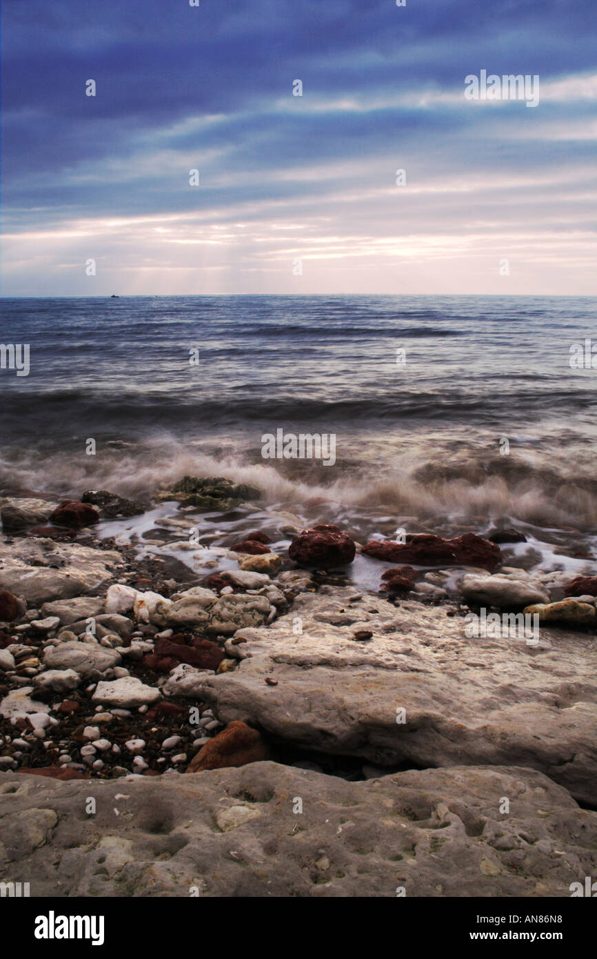 Rocky Beach Old Hunstanton Stock Photo - Alamy