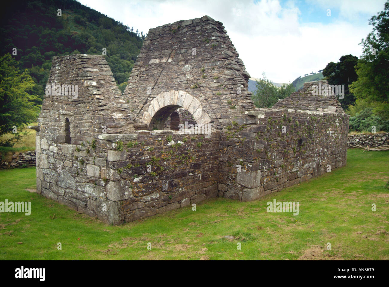 Trinity Church Glendalough Ireland Stock Photo - Alamy