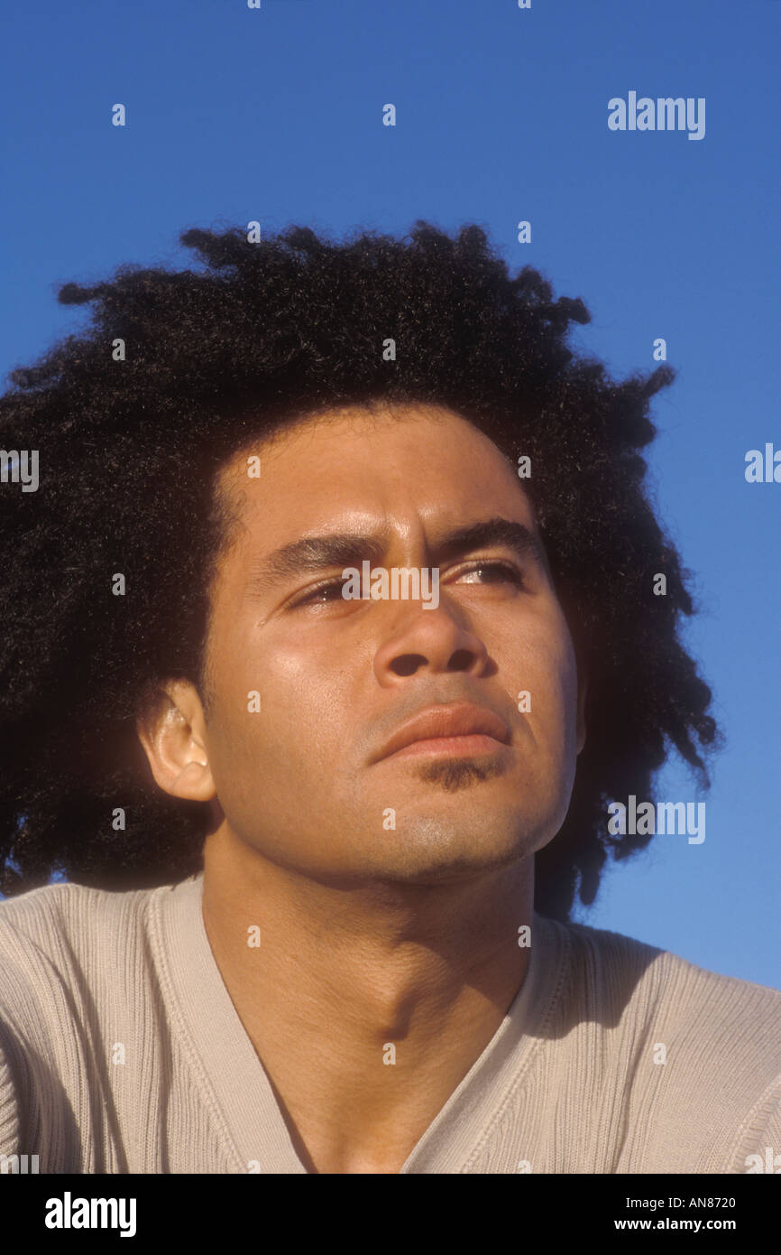 portrait 34 yr old mixed African Caucasian male Stock Photo - Alamy