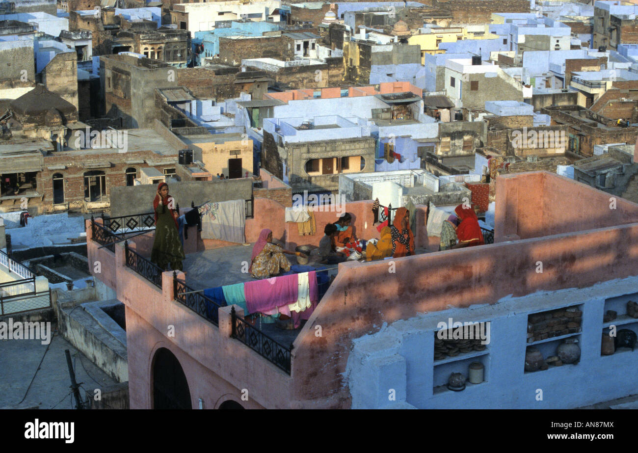 View of the roof tops, Bundi, Rajasthan, India Stock Photo - Alamy