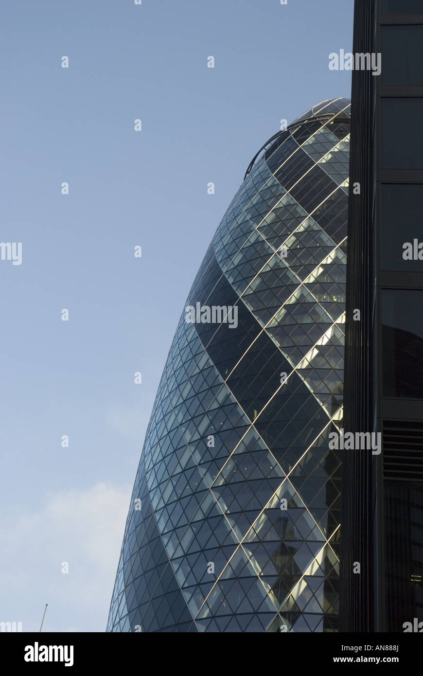 The Swiss Re Tower building, otherwise known as The Gherkin, in the ...